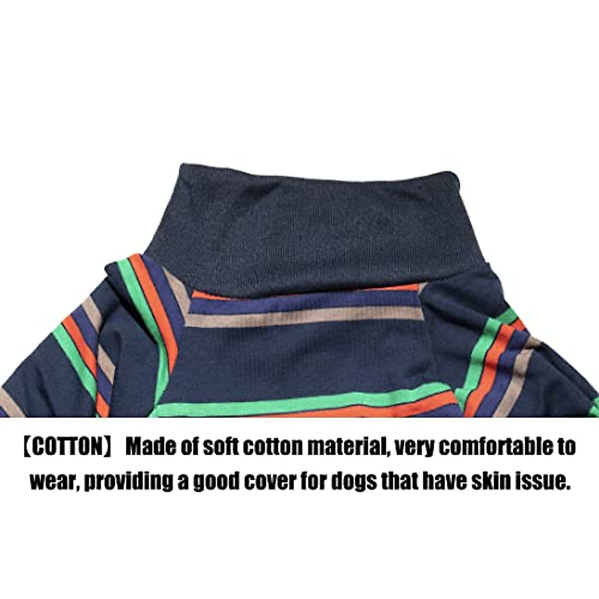 Size XS to 3XL, 2 Colors Dog Onesie Long Sleeve, Full Cover Pet Pajamas, Dog Plaid Shirt, Lightweight Dog Jumpsuit Striped Small