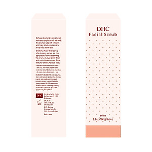 DHC Facial Scrub, Gentle Exfoliating Scrub, Creamy Microbead-Free Cleanser, Smooth, Hydrating, Clearer-Looking Complexion, Ideal for All Skin Types, 3.5 oz. Net wt.