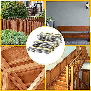 Therwen Framing Nails, 21 Degree, Flat D Head, Galvanized, Ring Shank, Plastic Row Fixed, 21 Degree Framing Nails for Use in All Pressure Treated Lumber (1000 Count,2 Inch x 0.12 Inch)