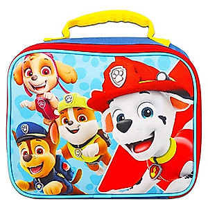 Paw Patrol Backpack And Lunch Box Set ~ 5 Pc Bundle With Premium 16" Paw Patrol School Bag, 200+ Highlights And Paw Patrol Stickers, And More (Paw Patrol School Supplies)