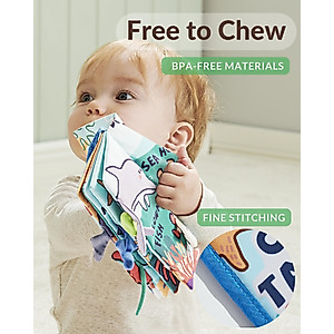 bc babycare 6 PCS Baby Books 0-6 Months,BabyToys 0-6 Months,Montessori Toys for Babies 6-12 Months,Baby Toys for Baby Boy Gifts