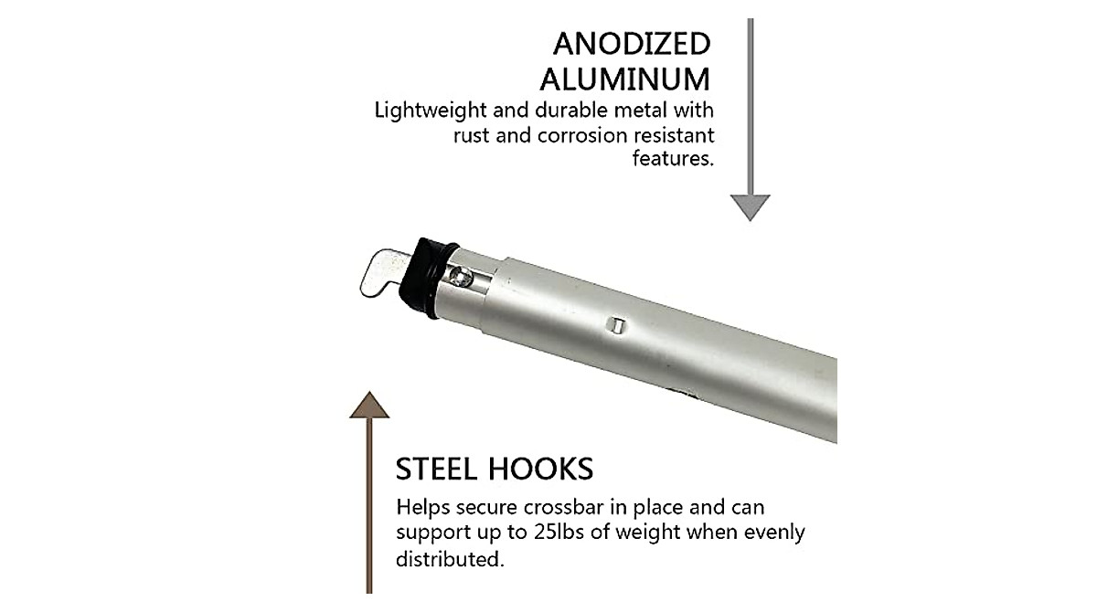 7-12ft Adjustable Pipe and Drape Crossbar for Events | WEPDIY