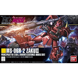 Bandai Hobby HGUC #166 MS-06R-1A Zaku II Johnny Ridden Custom Action Figure