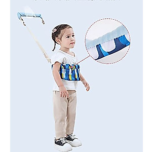 Handheld Baby Walker,Safe Toddler Walking Assistant Helper Kid Walking Child Harnesses Learning Assistant Belt Gray