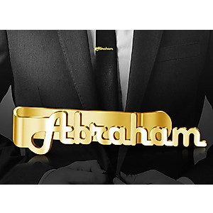 Ruibeila Personalized Tie Clips for Men, Custom Engraved Name Mens Cufflinks for Wedding Meeting Daily Life - Father's Day Gifts