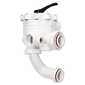 RDIYIN 261055 Multiple Port Valve Replacement for Pentair ，Compatible with Triton and Quad D.E. Filters, 2 Inch, 7 1/2 Inch Centerline,White
