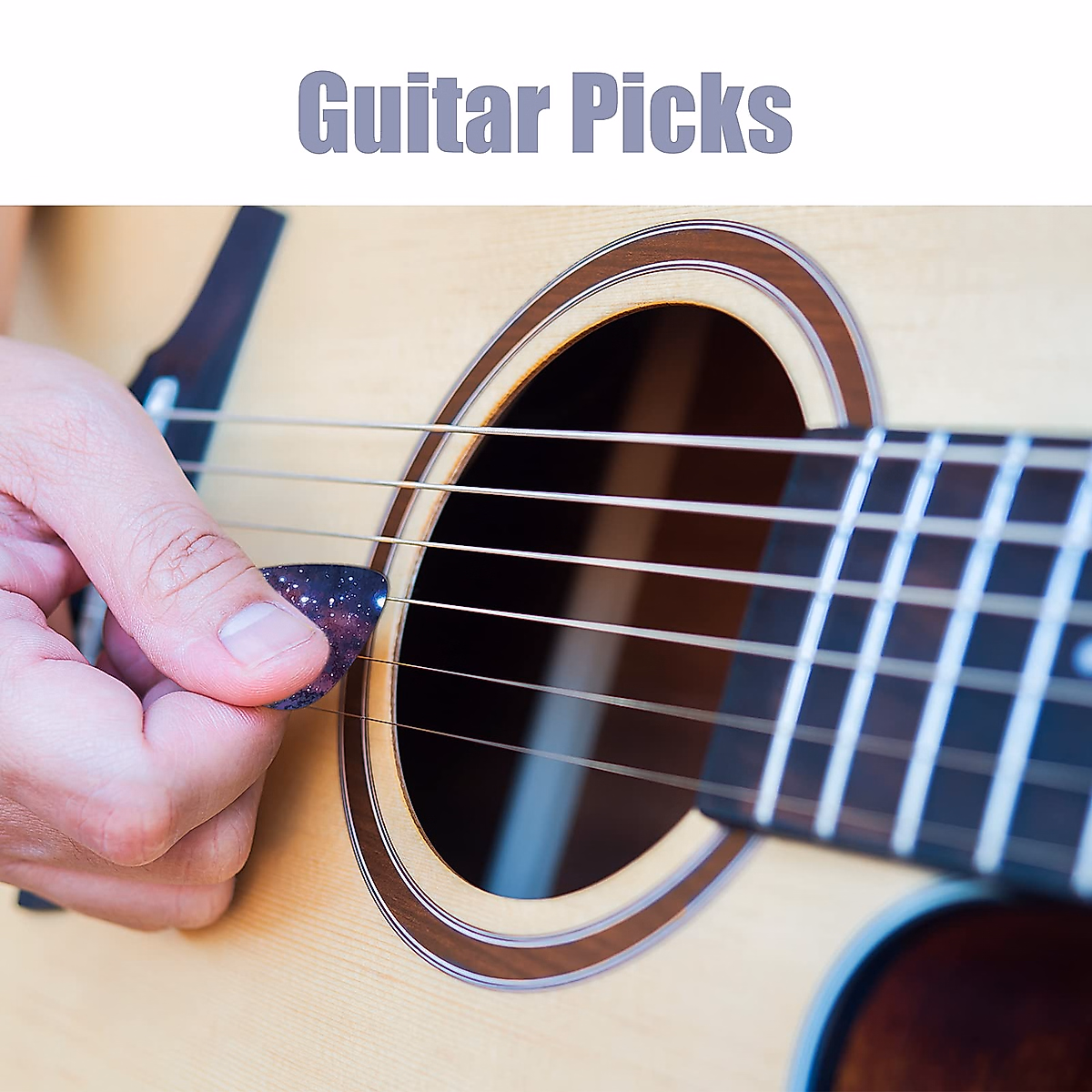 KEIAHUAN Guitar Plectrums Cool Skull Guitar Picks Classical Triangle for Bass, Acoustic & Electric Guitars Heavy Guitar Plectrums for Guitar Players 6 Piece