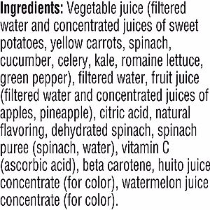 V8 Blends Healthy Greens Juice, 46 fl oz Bottle (Pack of 6)