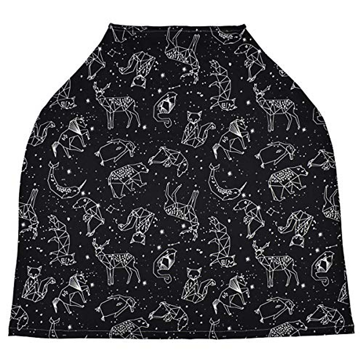 Wallfire Baby Nursing Cover, Multi-Function Breastfeeding Cover Baby Car Seat Canopy Stroller Cover Stretchy Nursing Cover - Constellation