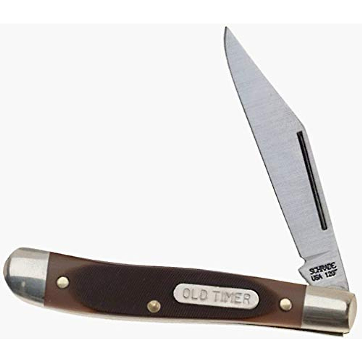 Old Timer 12OT Pal Traditional Folding Pocket Knife with 2.2in High Carbon Stainless Steel Blade, Sawcut Handle, and Convenient Size for EDC, Whittling, Camping, Hunting, General Use, and Outdoors