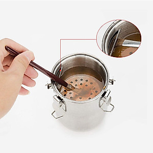 Brush Washer,Painting Oil Pen Holder with Lid and Stainless Steel Filter,Portable Leak-Proof Paint Brush Cleaner Tub
