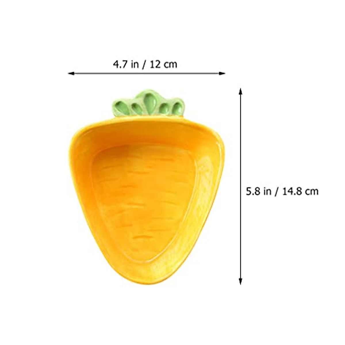 Luxshiny Decorative Tray Easter Candy Bowl, Carrot Shaped Ceramic Serving Dish Bowls Rice Bowls Salad Bowls Soup Bowls Candy Nut Dish Easter Decorations Coffee Table Tray