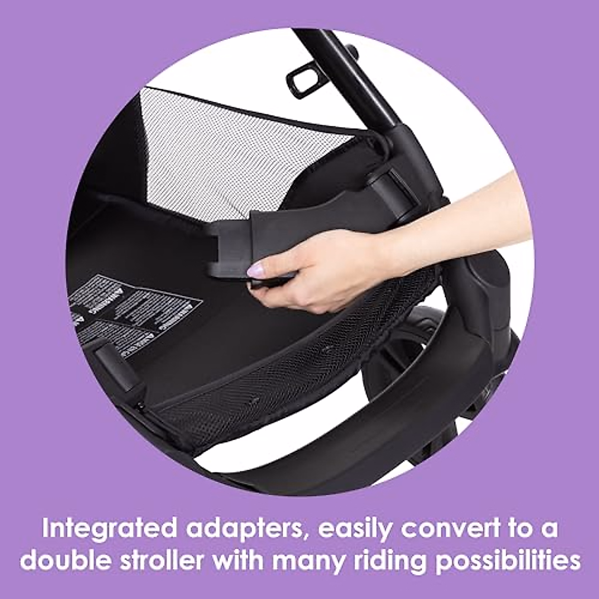 Baby Trend Morph Single to Double Modular Stroller Travel System with EZ-Lift™ PLUS Infant Car Seat, Dash Black