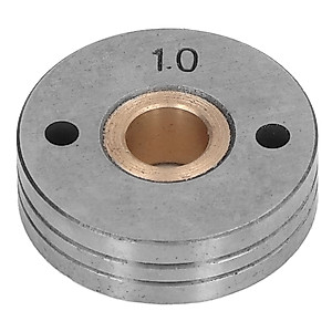 5PCS Wire Feed Drive Roller 0.8‑1.0mm Groove Wire Feeder Wheel Bearing Steel Welders Equipment Parts Double Drive Welding Wire Guide Rollers for Wire Feeder