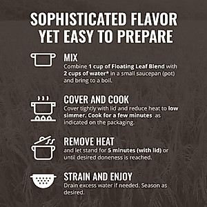 4 Packs x 14 ounces Rice Variety Pack Includes Jasmine Thai Rice Trio, Wild Rice Blend, Prairie Blend and Ancient Field Blend, Non Gluten, Non-Gmo, Kosher and Vegan - Floating Leaf