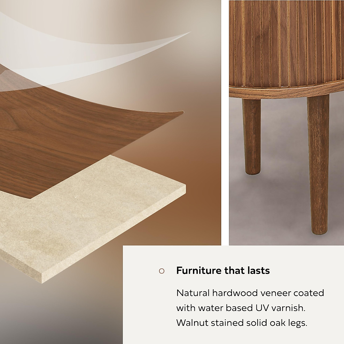 WERMO 55'' Sideboard Storage Cabinet with Doors and Shelves - Credenza Storage Cabinet for Office, Bedroom Storage Cabinet, Hallway Storage Cabinet, Console Storage Cabinet (Walnut)