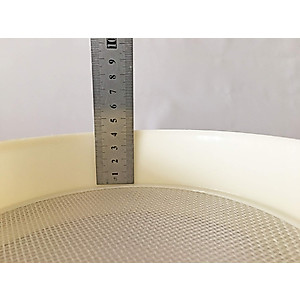 KimLab PL20 Test Sieve #80 / 200μm Mesh Size,Nylon Mesh Cloth, Plastic Frame,20cm Diameter