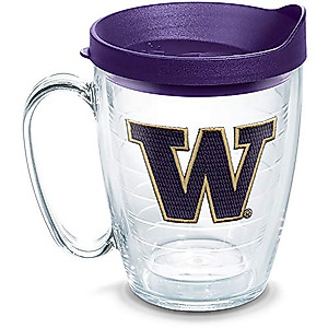 Tervis Made in USA Double Walled University of Washington Huskies Insulated Tumbler Cup Keeps Drinks Cold & Hot, 16oz Mug, Primary Logo