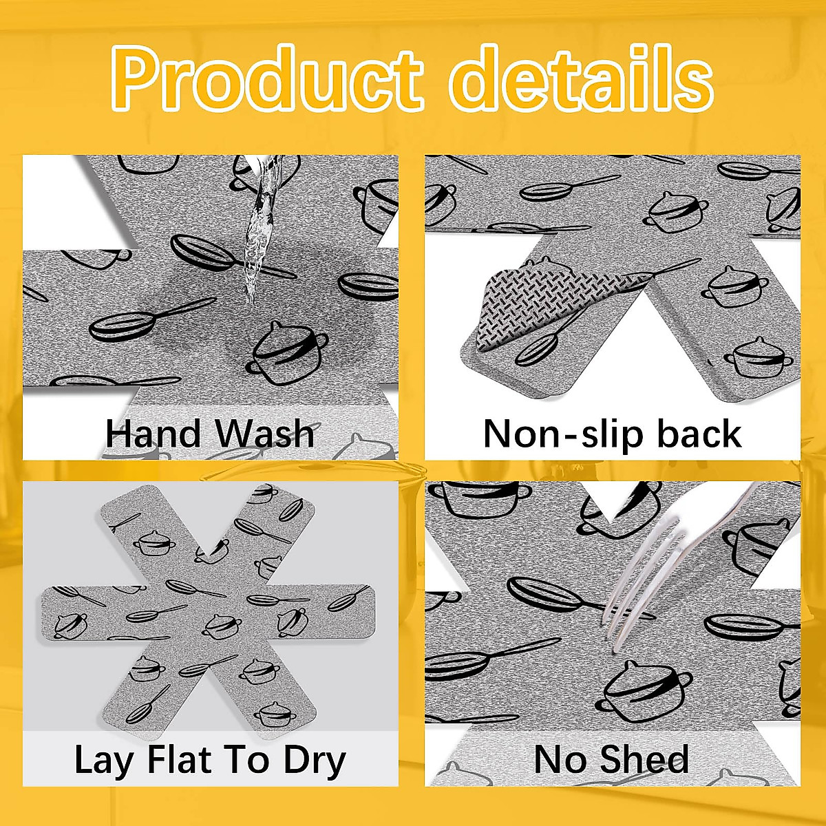 12 PCS pan Protectors for Stacking,Set of 3 Different Size 11/14/15 inches，pan separators Protectors，Pot Pads Anti-Slip to Avoid Scratching or Marring When Stacking