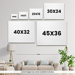 CANVAS ON DEMAND Antique Map of the Great Lakes and the Midwest Us, 1755 Canvas Wall Art Print, Home Decor, Nature Artwork, 20"x16"