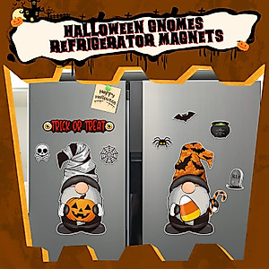 Sratte 9 Pcs Holiday Gnomes Refrigerator Magnets Gnome Fridge Magnet Garage Door Magnets Stickers St. Patrick's Day Easter New Year Magnets Decorations for Home Kitchen Metal Door Car(Horrible Gnome)