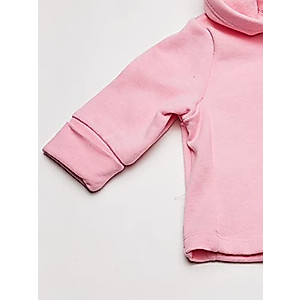 Hanes, Zippin Soft 4-Way Stretch Fleece Hoodie, Babies and Toddlers, Precious Pink/Pink Freeze, 18-24 Months