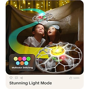 SYMA Mini Drone for Kids Adults, X660 7-Color LED Light RC Quadcopter with Rotary Ascent, 360° Flip, Altitude Hold, Headless Mode Indoor Drone Plane Flying Toys Gifts for Kids 8-12