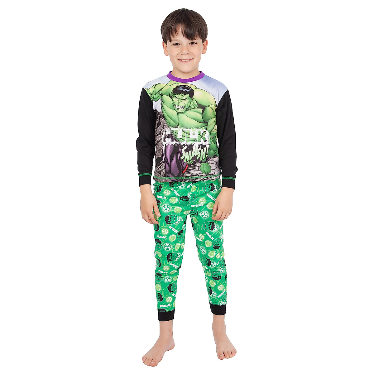 Marvel Boys' The Incredible Hulk Pajamas Size 4 Multicolored