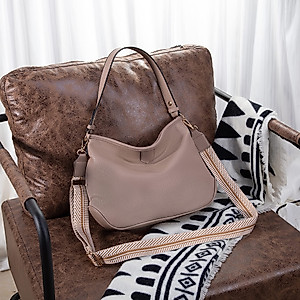 Montana West Soft Hobo Bags for Women Purses and Handbags Top Handle Shoulder Bags with Adjustable Guitar Strap MWC-085BKH