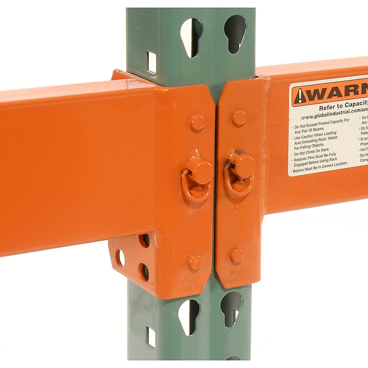 Global Industrial Teardrop Pallet Rack Add-On 108"W X 36"D X 96"H