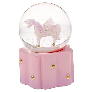 VOSAREA Unicorn Crystal Ball Kid Gifts Kids Gifts Dining Table Decor Kids Snow Dome Snow Globe Ornament Collectible Snow Globe Glowing Ball Decorative Handicraft Unicorn Globe Gift Doll 3D