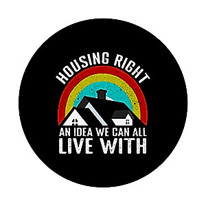 Housing Is A Human Right Poverty Cancel Rent Stop Evictions PopSockets Swappable PopGrip