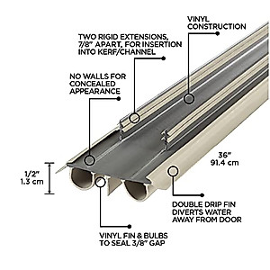 M-D Building Products 43820 Replacement Door Bottom, 35-3/4-Inch, Beige