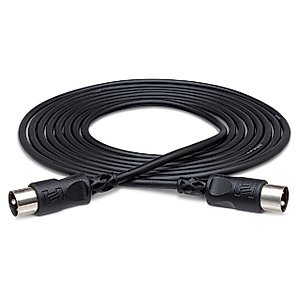 Hosa MID-305BK 5-Pin DIN to 5-Pin DIN MIDI Cable, 5 Feet