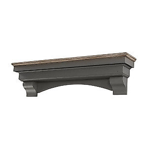 Pearl Mantels 499-72-27 Hadley Mantel Shelf, 72-Inch, Cottage Distressed