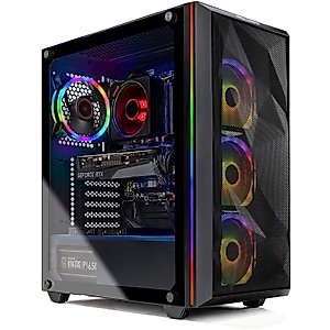 Skytech Chronos Gaming PC Desktop - AMD Ryzen 7 3700X 3.6GHz, RTX 3070 8GB, 16GB DDR4 3200, 1TB NVME, 650W Gold PSU, Windows 10 Home 64-bit, Black