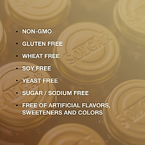 SOLGAR Ester-C Plus 1000 mg Vitamin C (Ascorbate Complex) - 180 Tablets - Gentle & Non Acidic - Supports Upper Respiratory Health - Non-GMO, Gluten Free - 180 Servings