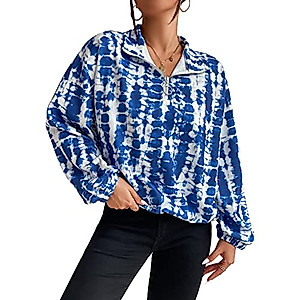 Gdlifecome Womens Half Zip Pullover Long Sleeve Print Sweatshirt Womens all Fashion 2022 Pullover