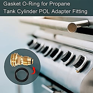 40 Pieces Propane O Ring Propane Natural Gasket O Ring Power Pressure Washer O Rings Replacement Gas Leakage Sealing Propane Tank Gasket for Propane Tank Cylinder POL Adapter Fitting