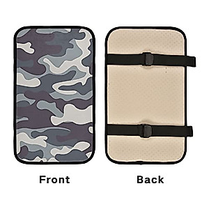 litebear Auto Center Console Pad Car Armrest Seat Box Cover Protector Universal Fit Blue Navy Cerulean M