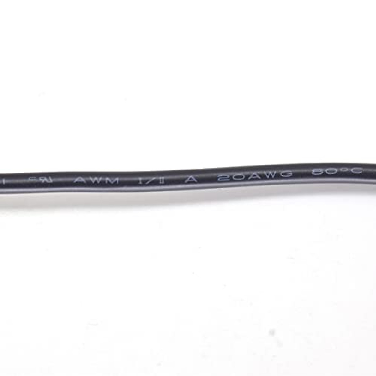 2pcs 1M/3.3Ft 20AWG USB 2.0 Male Plug 2pin Wire DIY Pigtail Cable 5V 5A Black USB Power Cable