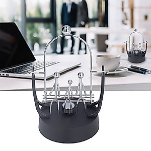 Perpetual Motion Desk Toy Noiseless Swinging Desk Sculpture Silent Motion Office Decor Endless Motion Desk Ornament for Desktop Decorations