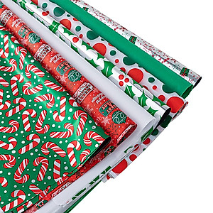 JOYIN 150 Sheets Tissue Paper Assortement Classic Christmas Design, present Wrap Paper, Accessory for Gift Boxes, Gift Wrapping Bags and Wine Bottles