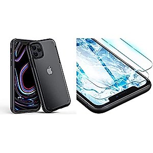 ORIbox Case Compatible with iPhone 11 pro Case & Glass Screen Protector for iPhone 11 Pro,Xs,X (5.8 Inch) Tempered Glass Screen Protector,2-Pack Clear, Model Number: Screen Protector for iPhone 11Pro