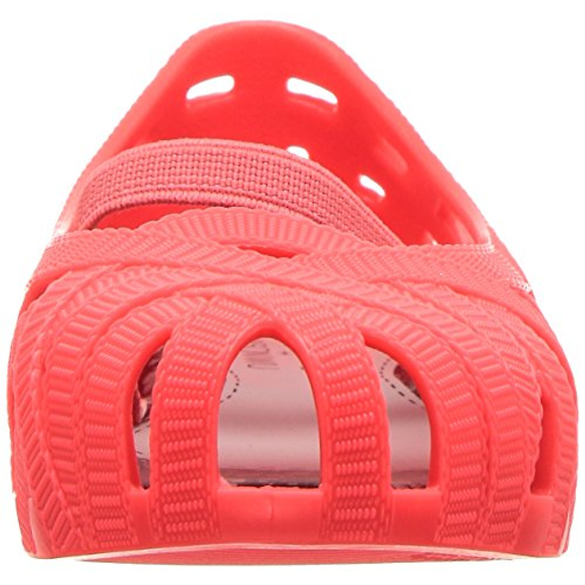 Mini Melissa Kids' Mini Jean + Jason Wu Ballet Flat, Neon Orange, 5 Regular US Toddler