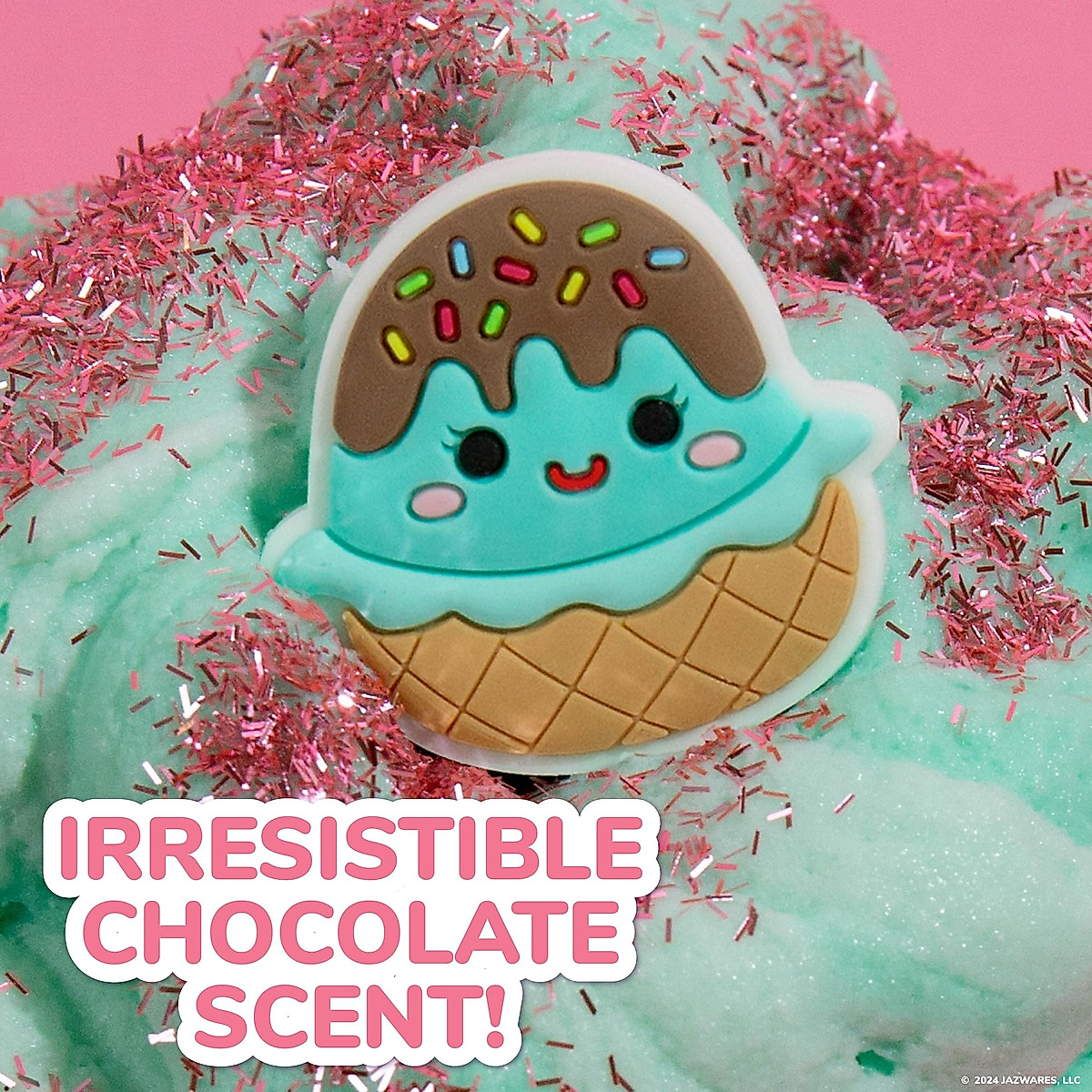 Original Squishmallow Maya The Ice Cream Premium Cloud Slime, Chocolate-Scented, Party Favors for Kids 8-12, Girl Toys 8-10 Years Old, Slime Kit for Girls Ages 8-12, Slime for Kids