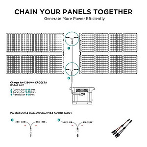 EF ECOFLOW Solar Parallel Connection Cable for Solar Panels