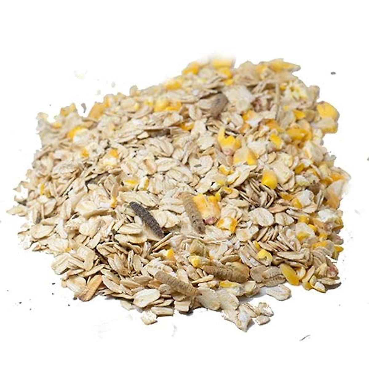 USA Black Soldier Fly Grub, Oatmeal, & Herb Chicken Scratch Treat for Backyard Hens: Non-GMO, Healthy Backyard Chicken Feed and Supplies, Cold Winter Nights (4 pounds)