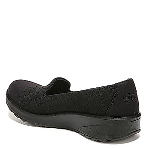 BZees Womens Galaxy Slip-On Black Eyelet 6 M