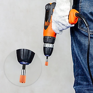 5 Pack Flexible Drill Bit Extension 1/4 Inch Magnetic Drill Bit Holder Tool Kit Hex Shank Quick Release Impact Driver Bit Set Magnetic Bit Holder Bar Socket Chuck Adapter for Nuts Screws